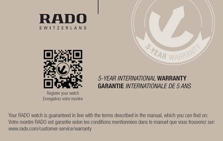 Los relojes Rado tendrán 5 años de garantía internacional. – Joyería ...
